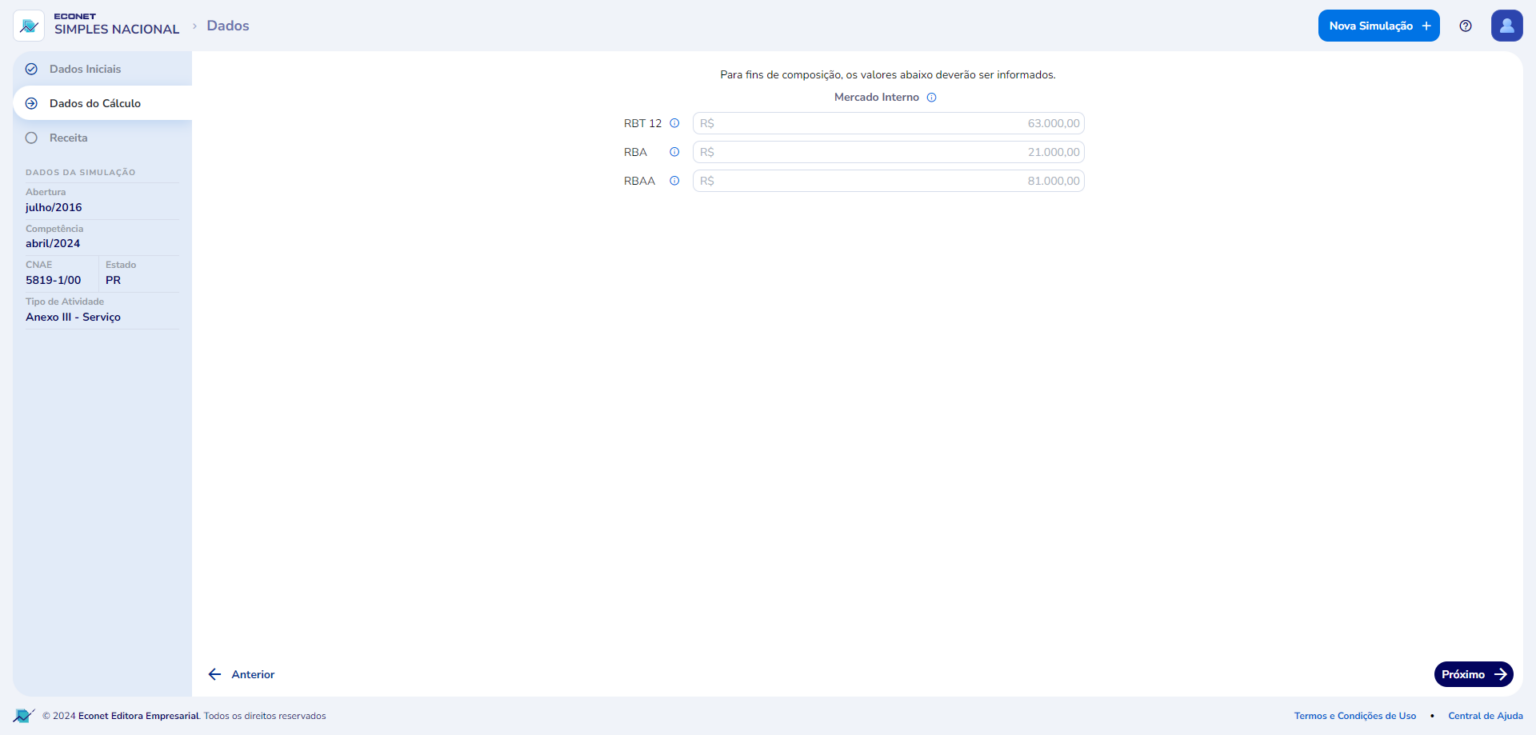 Simulador Simples Nacional - Econet Editora